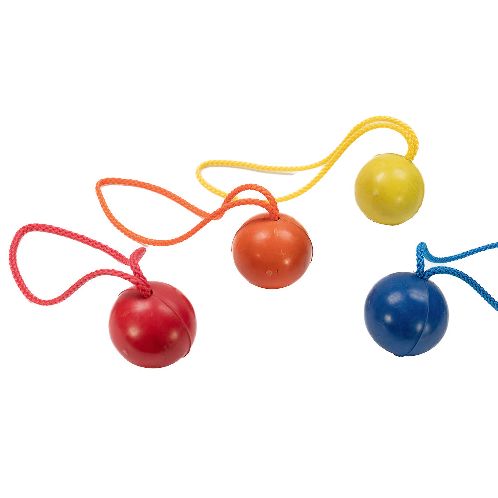 Solid rubber ball with loop, 6 cm - FRABO Hundesport